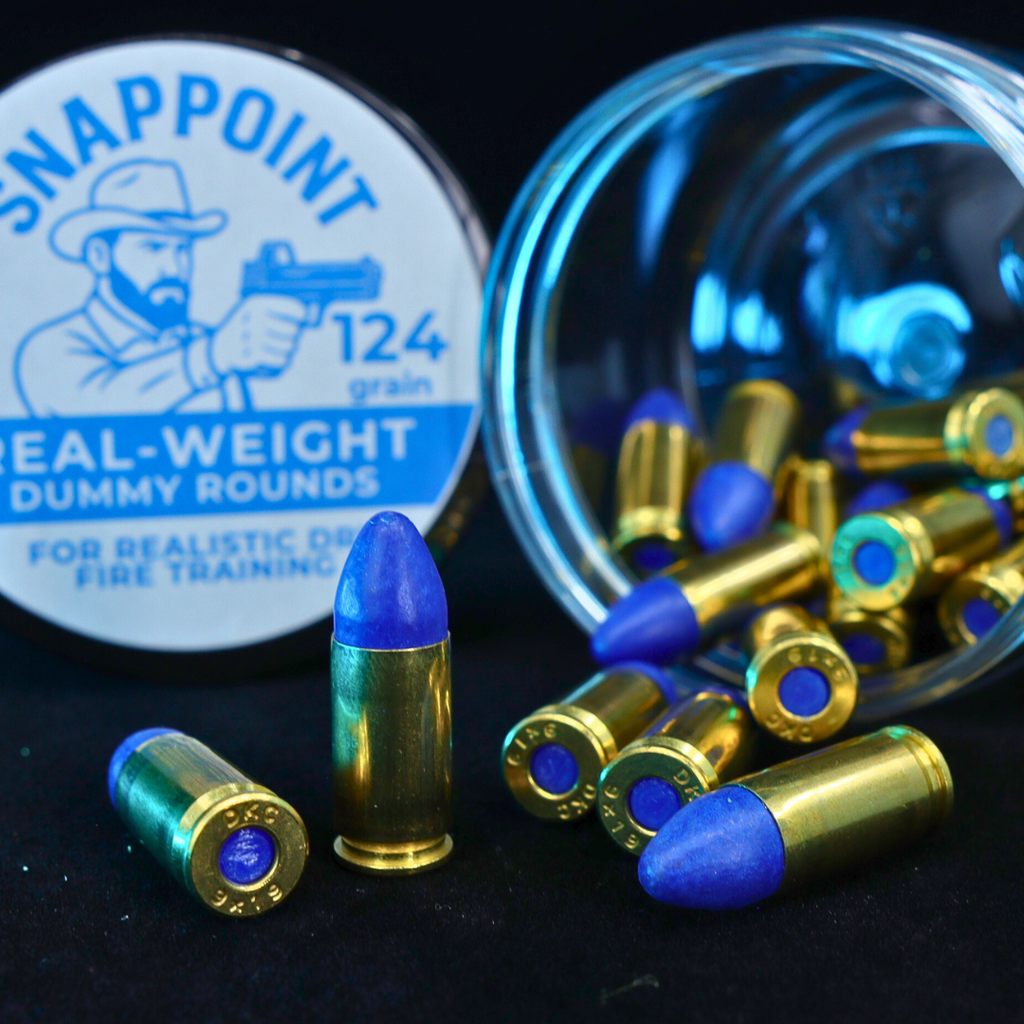 SnapPoint 9mm Snap Caps (Set of 20)– Real-Weight Dry Fire Dummy Rounds