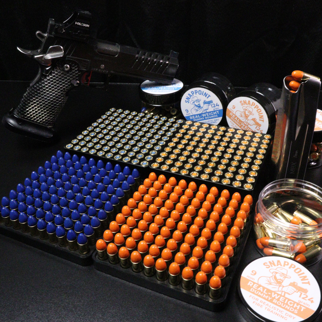 SnapPoint 9mm Snap Caps (Set of 20)– Real-Weight Dry Fire Dummy Rounds