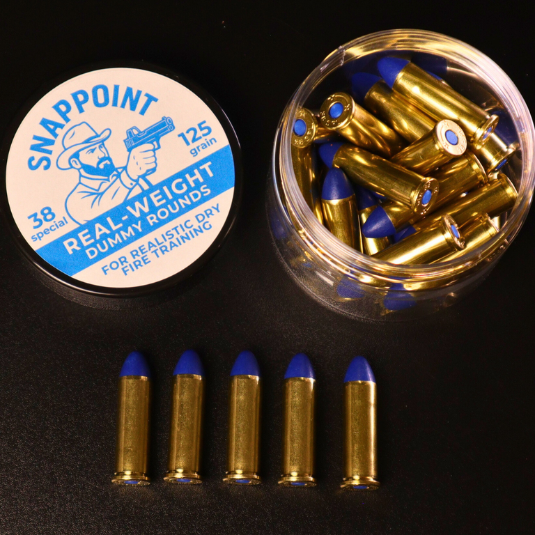 38 Special Snap Caps | Real Weight Dry Fire Dummy Rounds – SnapPoint